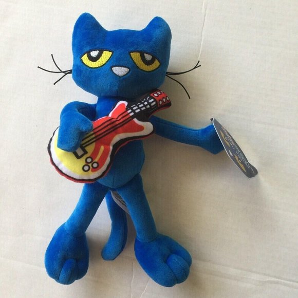 Toys | Pete The Cat Plush Stuffed Animal Guitar Pete 11 Doll | Poshmark